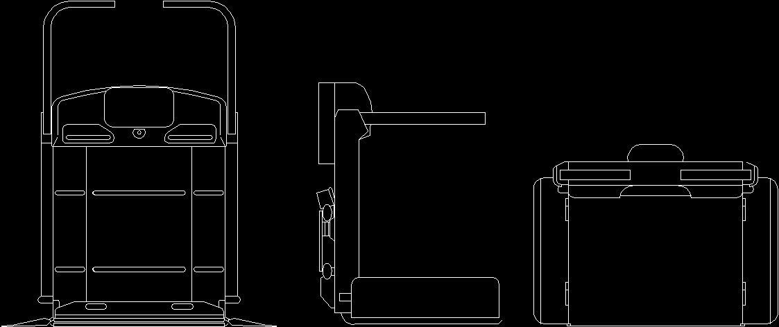 Platform Of Seat Of Wheels For Uses In Housing's Stairways DWG Block ...