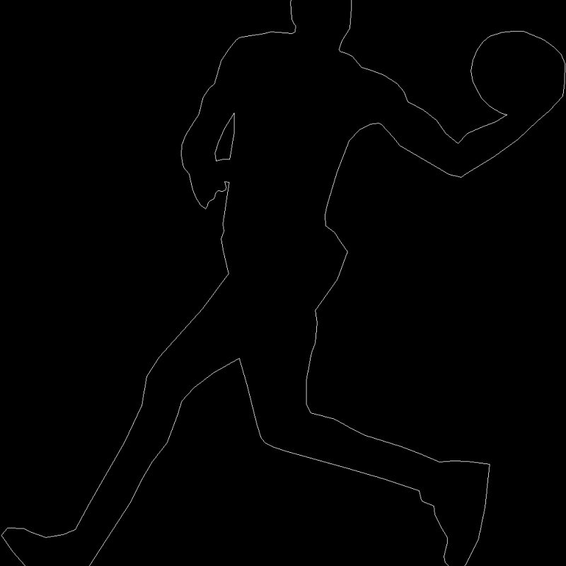 Player Of Basket Ball DWG Block for AutoCAD | DesignsCAD