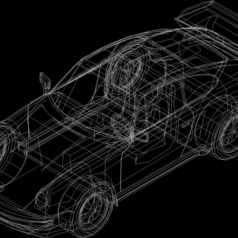 Porsche 3D DWG Detail for AutoCAD • Designs CAD