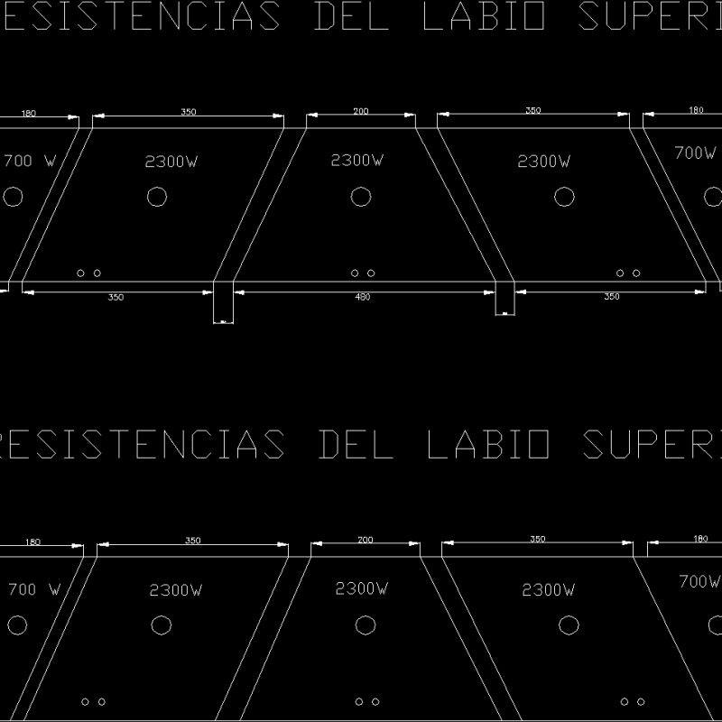 Power Resistors Lip Formation DWG Block for AutoCAD • Designs CAD