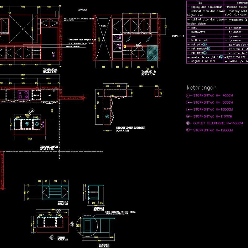 Project Kitchen DWG Full Project for AutoCAD • Designs CAD Project Kitchen DWG Full Project for AutoCAD • Designs CAD