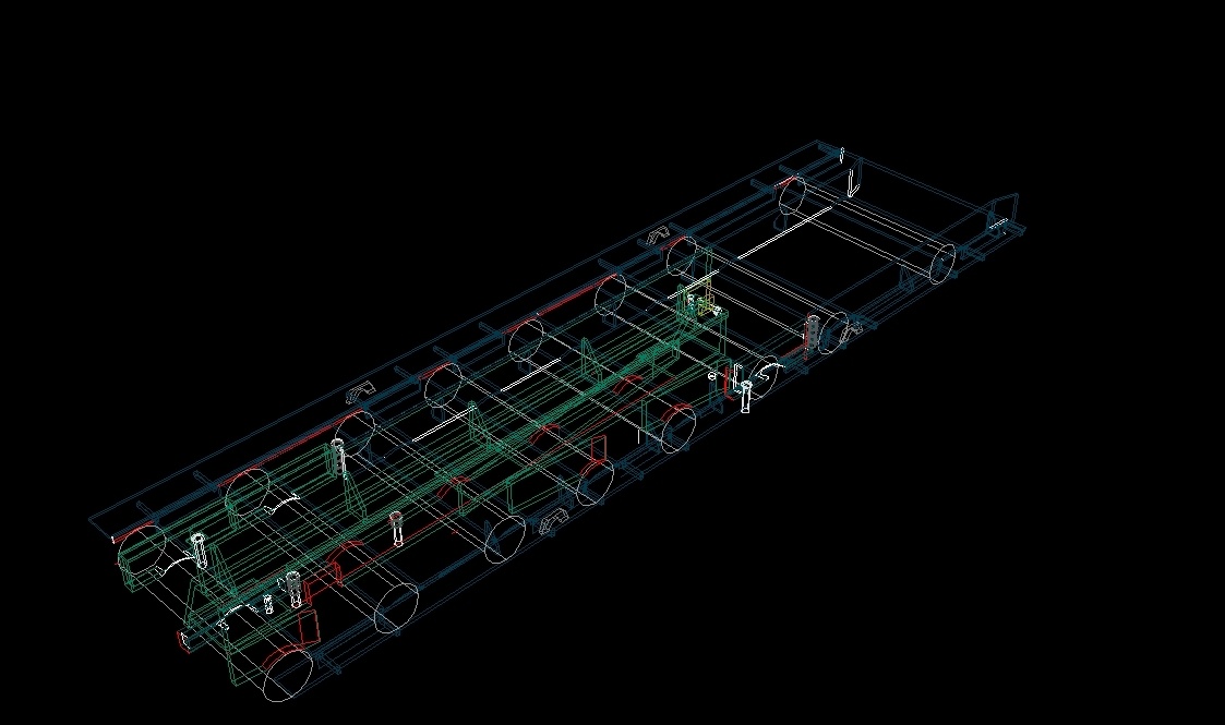 Project Table With Rollers 3D DWG Full Project for AutoCAD • Designs CAD