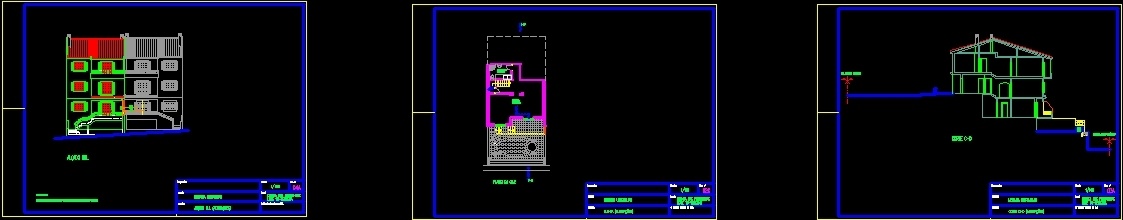 Prolongation Of Party Wall For Privacy DWG Full Project for AutoCAD ...