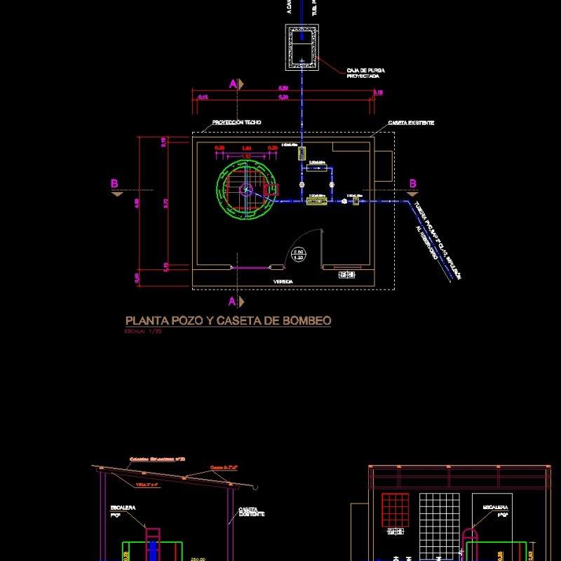 Pumping Chamber DWG Block for AutoCAD • Designs CAD