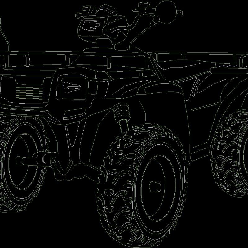 Quad Drive Buggy DWG Block for AutoCAD • Designs CAD