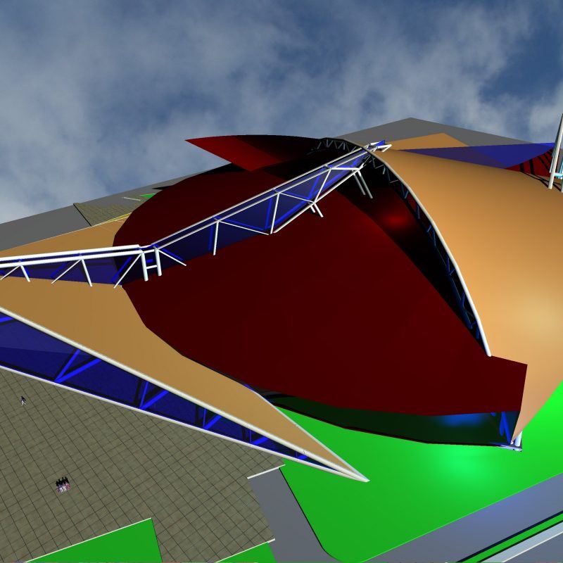 Sports Pavilion DWG Block for AutoCAD • Designs CAD