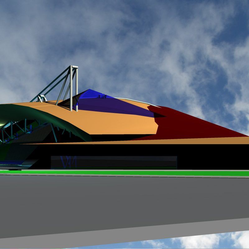 Sports Pavilion DWG Block for AutoCAD • Designs CAD