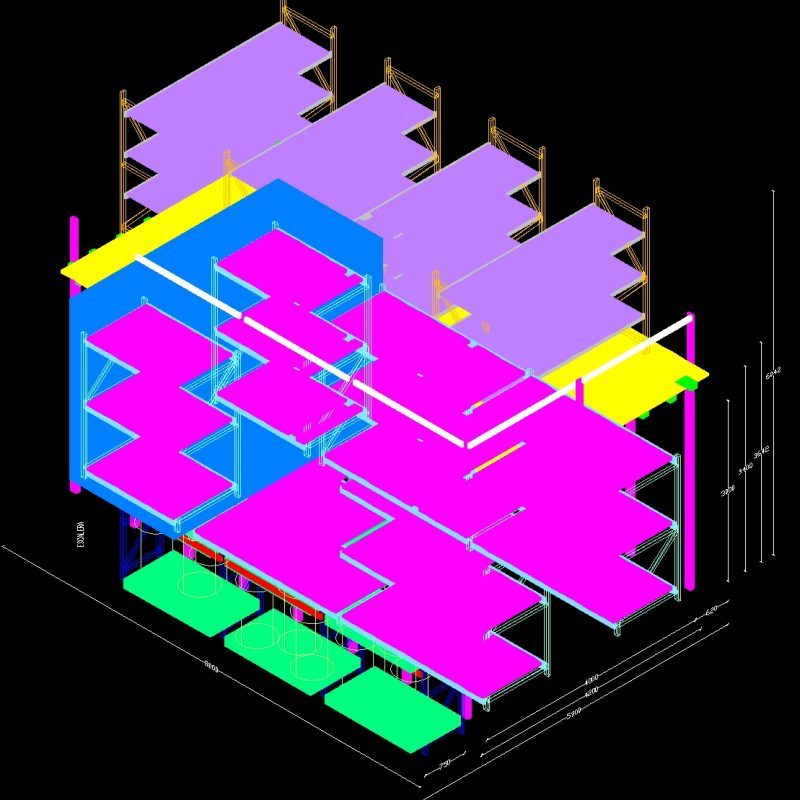 Racks Project And Metal Shelves Collapsible DWG Full Project for ...