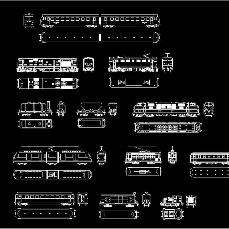 Railways Cad 2D DWG Plan for AutoCAD • Designs CAD