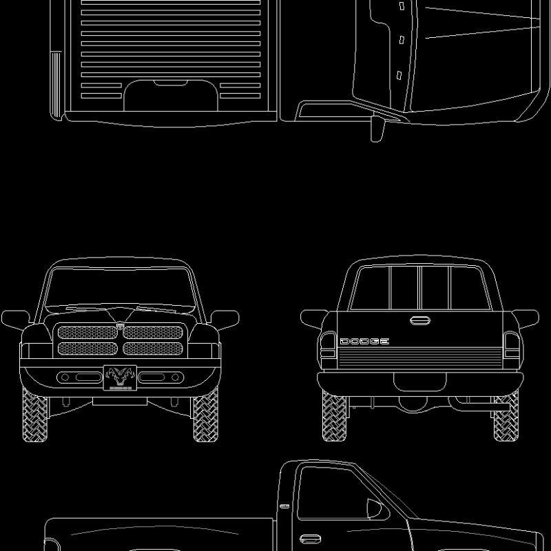 Rambo Dodge 1996 DWG Block for AutoCAD • Designs CAD