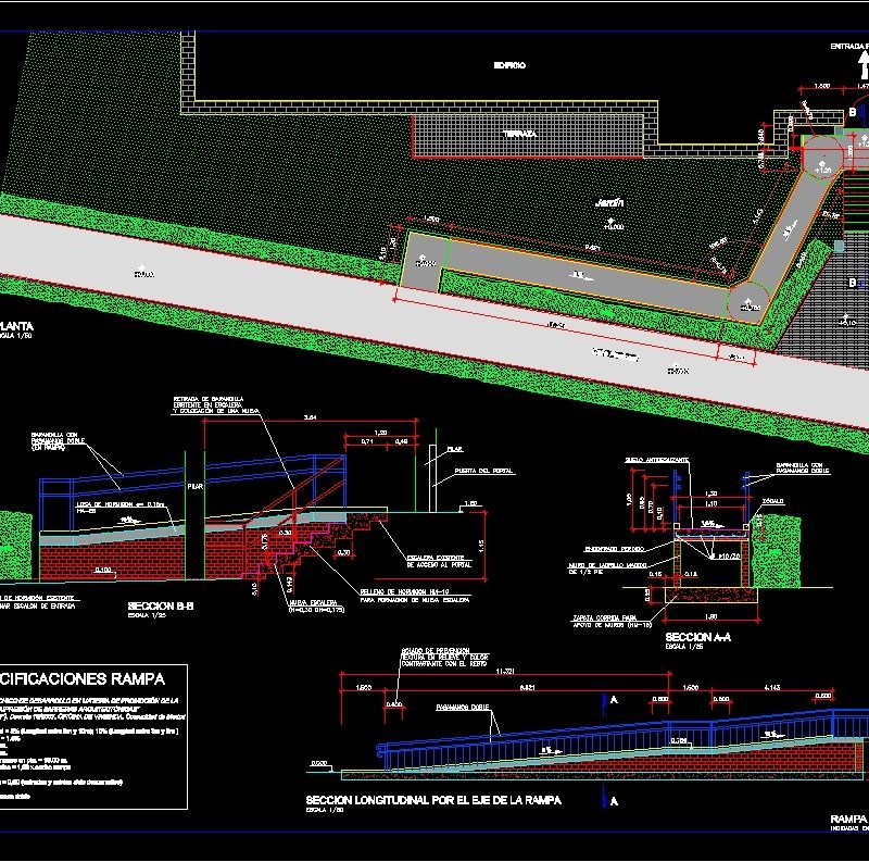 Ramp Access To Housing 3D DWG Plan for AutoCAD • Designs CAD