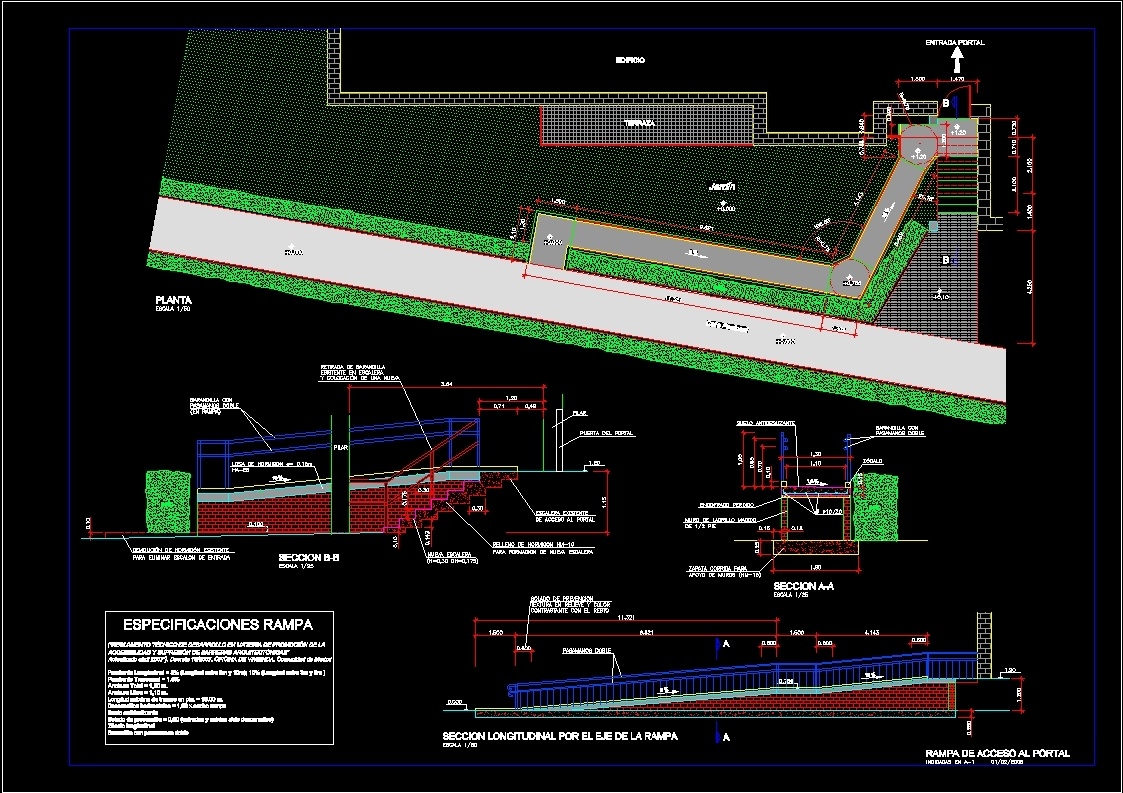 Ramp Access To Housing 3D DWG Plan for AutoCAD • Designs CAD