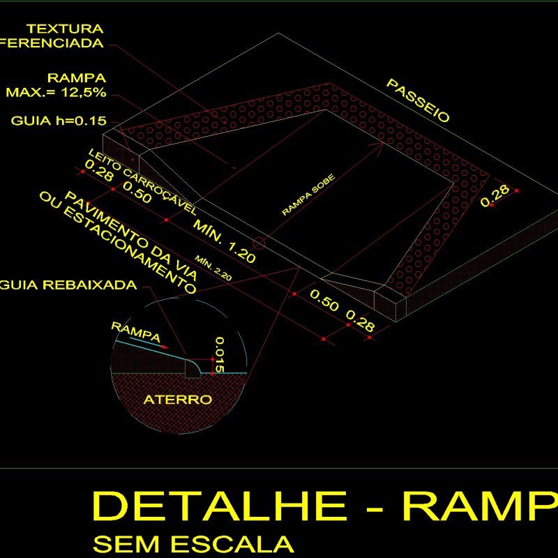 Ramp Accessibility DWG Detail for AutoCAD • Designs CAD
