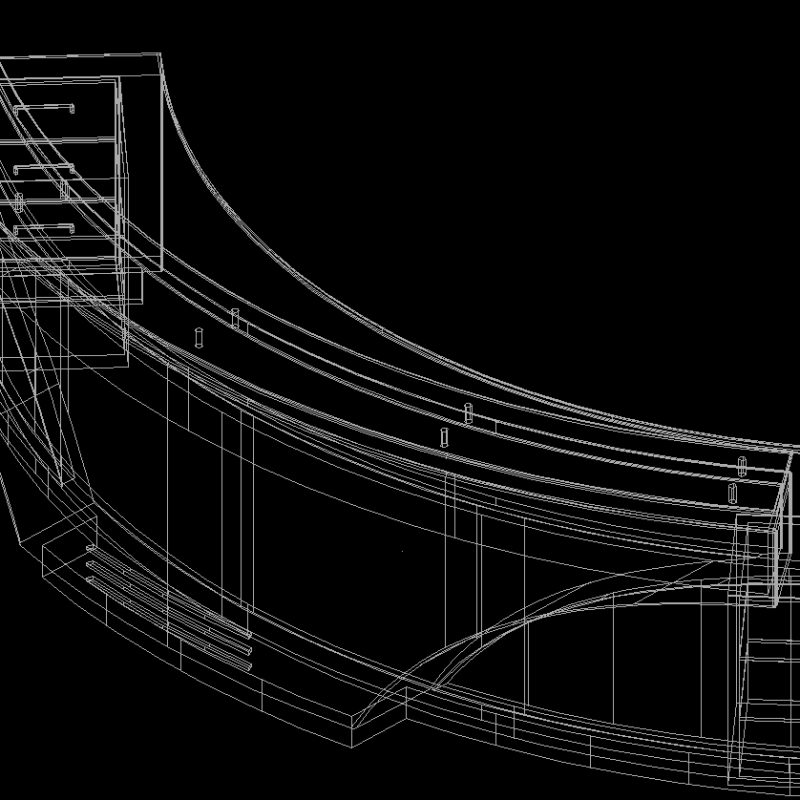 Reception Table 3D DWG Model for AutoCAD • Designs CAD