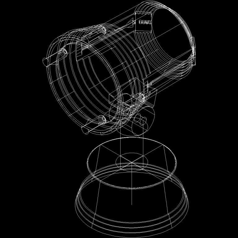 Reflector 3D DWG Model for AutoCAD • Designs CAD