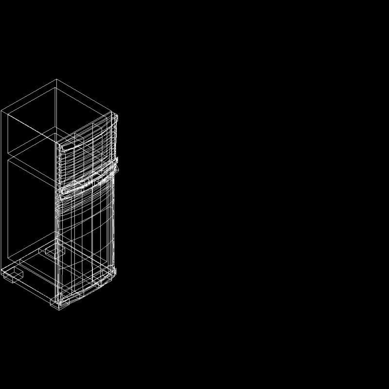 Refrigerator 3D DWG Model for AutoCAD • Designs CAD
