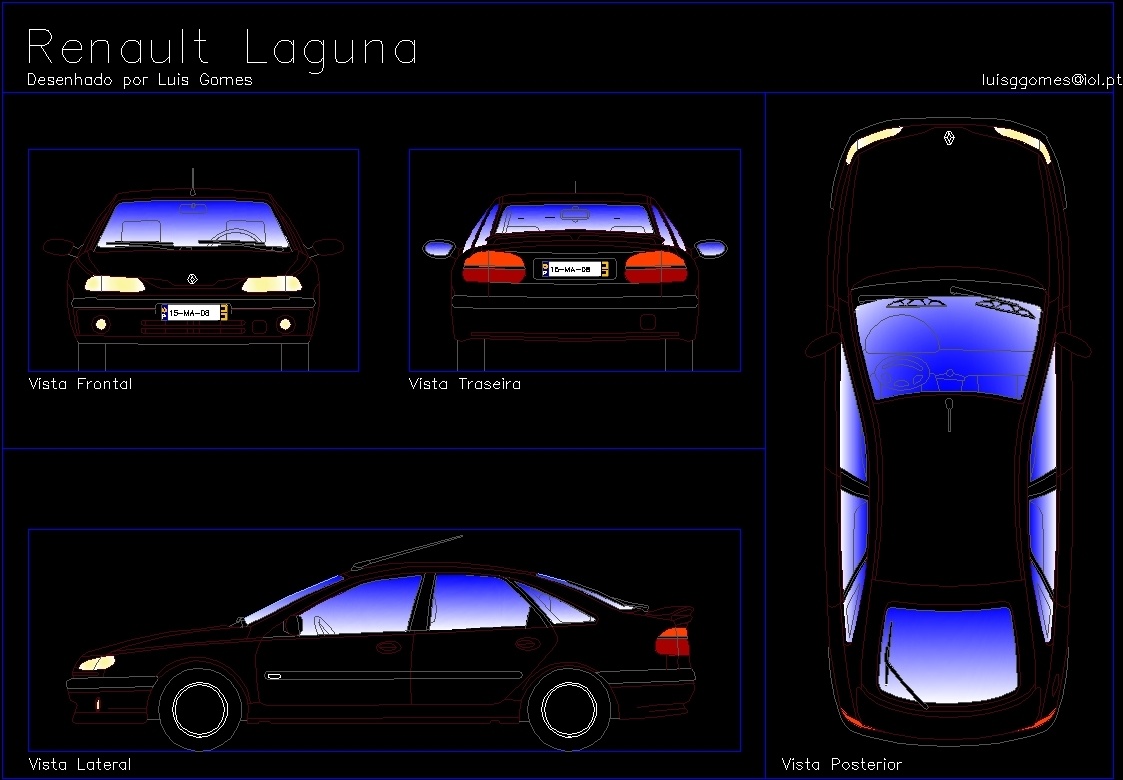 Renault Car DWG Block for AutoCAD • Designs CAD
