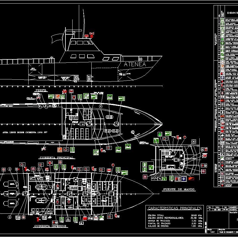 Rescue Boat Atenea Ci DWG Block for AutoCAD • Designs CAD