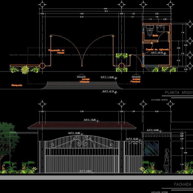 Residential Access DWG Plan for AutoCAD • Designs CAD