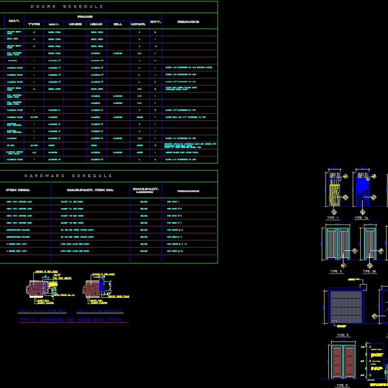 Residential Doors Of Various Types DWG Detail for AutoCAD • Designs CAD