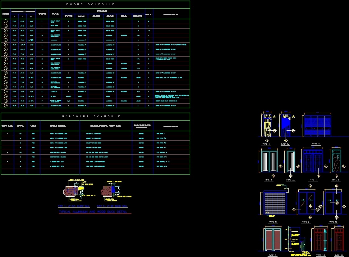 Residential Doors Of Various Types DWG Detail for AutoCAD • Designs CAD