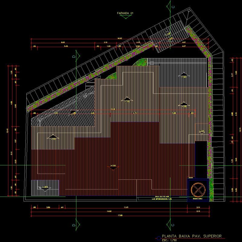 Residential House DWG Section for AutoCAD • Designs CAD