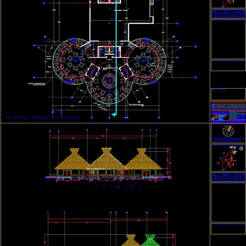 Restaurant DWG Section for AutoCAD | DesignsCAD