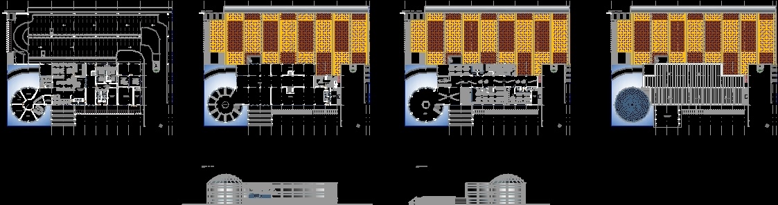 Riverfront Mixed-Use Museum, Library, Offices - - With Parking DWG ...