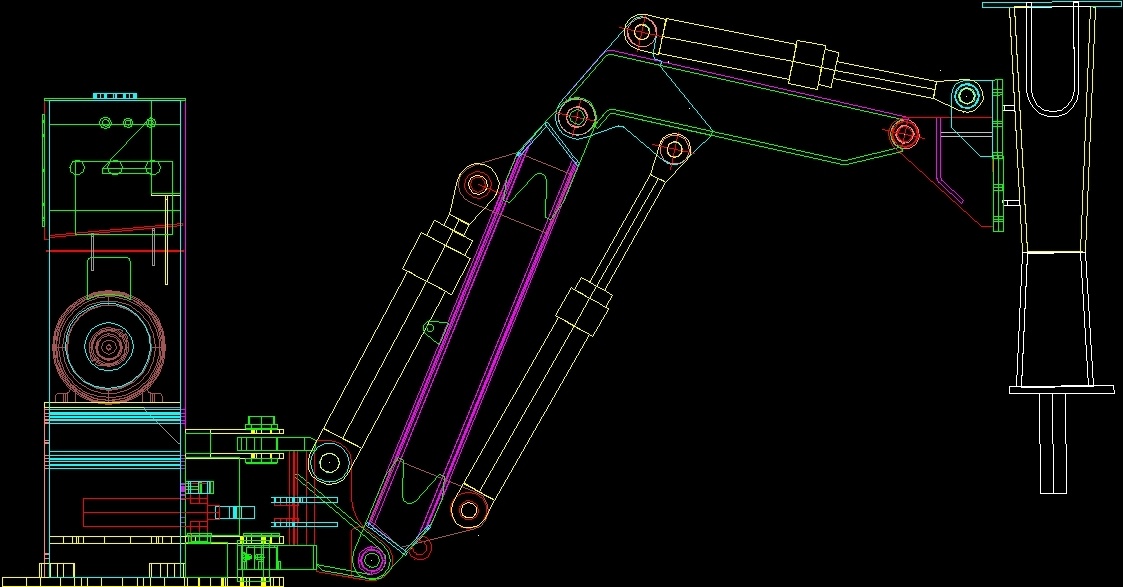 Rockbreaker Semi - Stationary Mine DWG Block for AutoCAD • Designs CAD