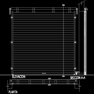 Roll-Door DWG Block for AutoCAD | Designs CAD