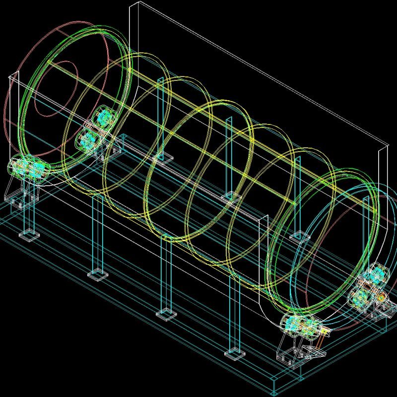 Rotary Drum Filter DWG Block for AutoCAD • Designs CAD