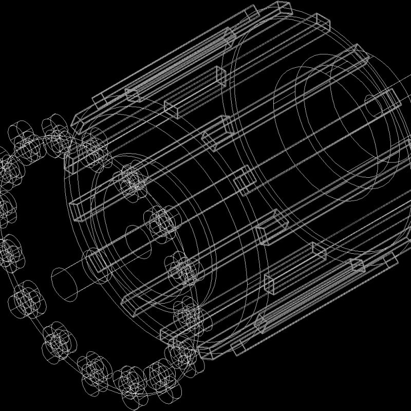 Rotor / Motor DWG Block for AutoCAD • Designs CAD