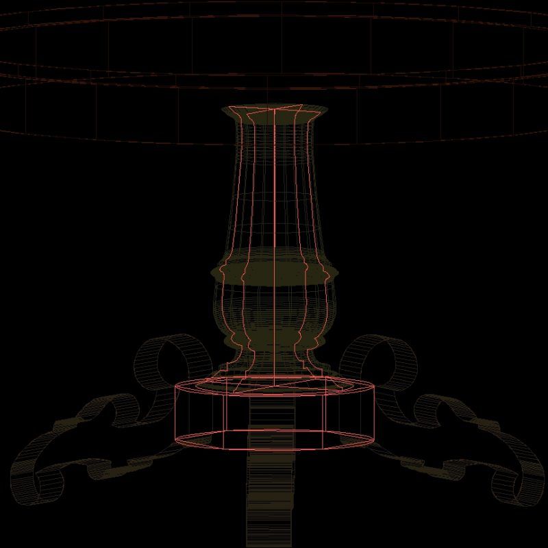 Round Table 3D DWG Model for AutoCAD | DesignsCAD