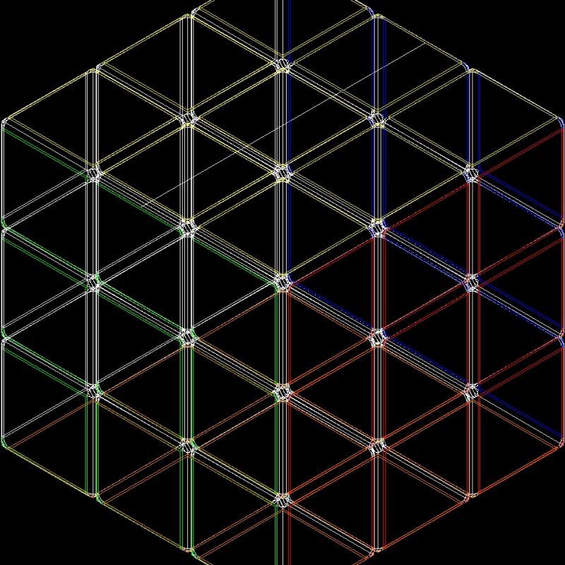 Rubiks Cube 3D DWG Model for AutoCAD • Designs CAD