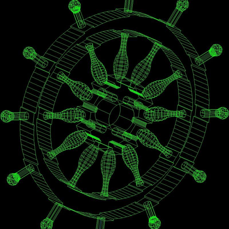 Rudder 3D DWG Model for AutoCAD • Designs CAD