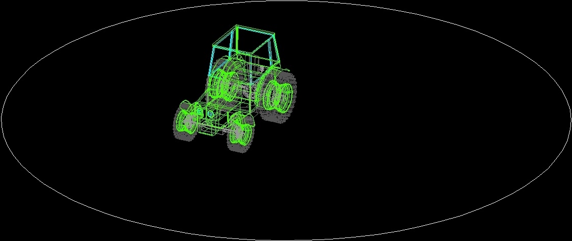 Rural Tractor 3D DWG Full Project for AutoCAD • Designs CAD