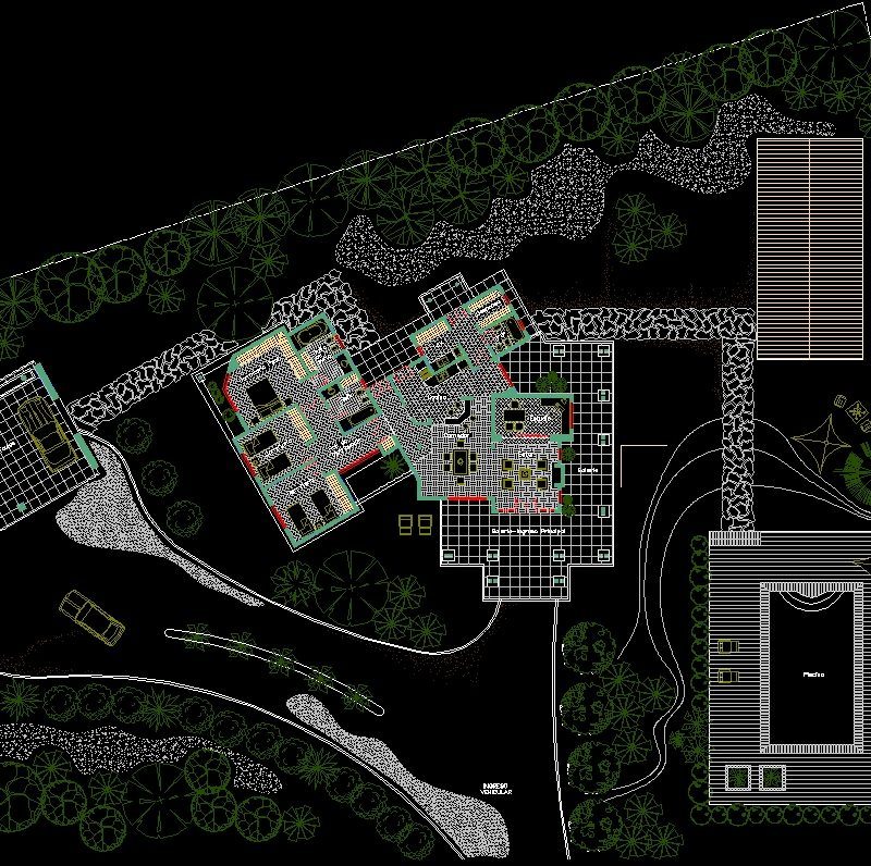 Rustic House DWG Block for AutoCAD • Designs CAD