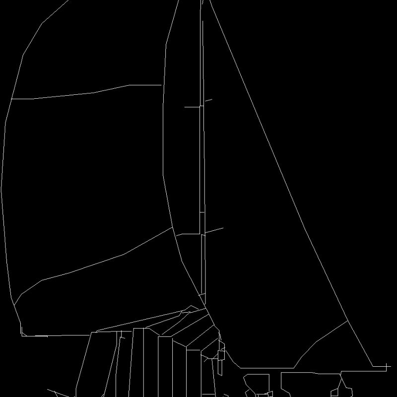 Sailling Ship 001 DWG Block for AutoCAD • Designs CAD