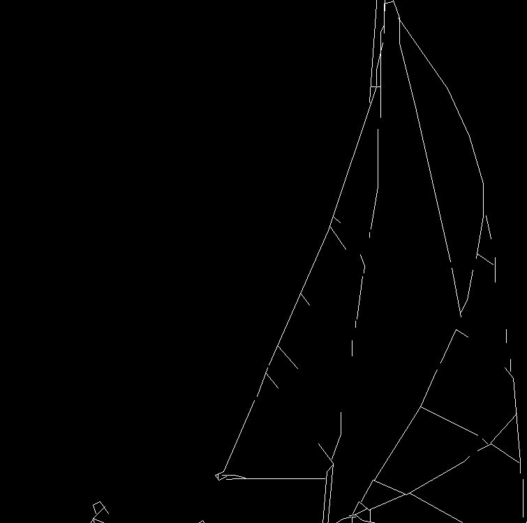 Sailling Ship 002 DWG Block for AutoCAD • Designs CAD