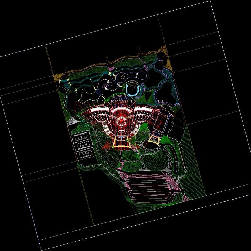 Sandy Beach Hotel 3D DWG Model for AutoCAD • Designs CAD