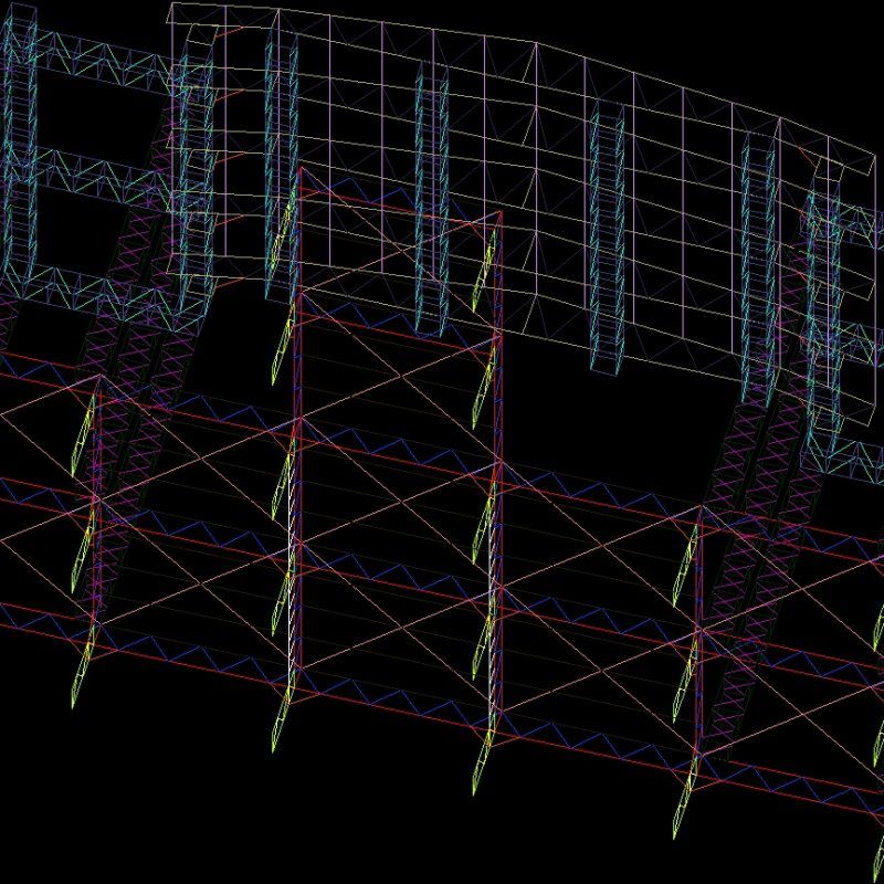 Scaffold Concert Stage DWG Block for AutoCAD • Designs CAD