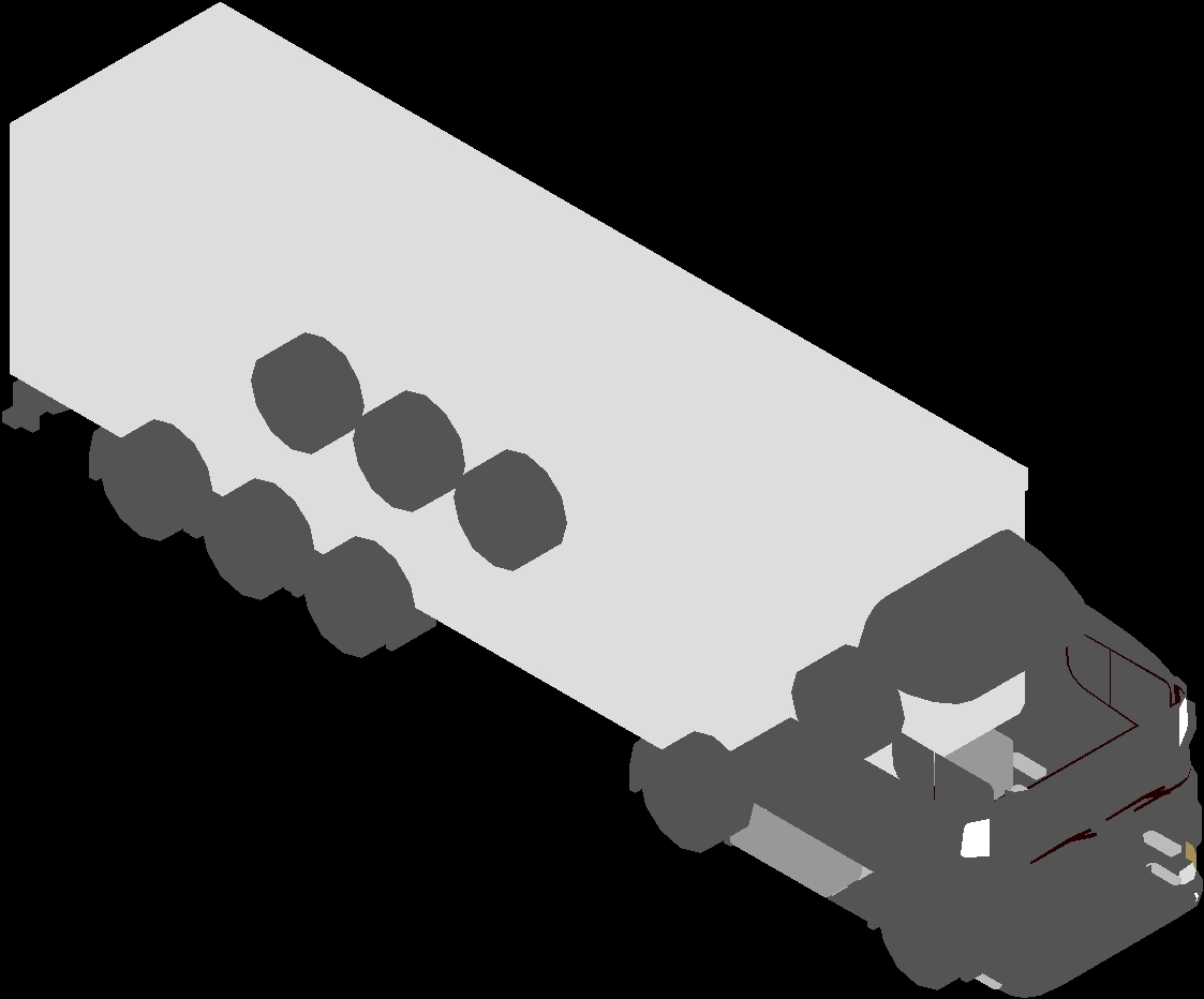 Scania Truck - 5 Axis 3D DWG Model for AutoCAD • Designs CAD