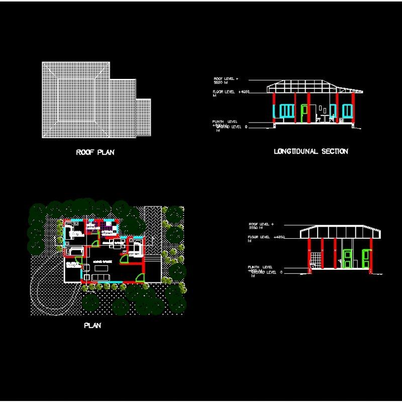 Service Staff Quarters, One Person DWG Block for AutoCAD • Designs CAD