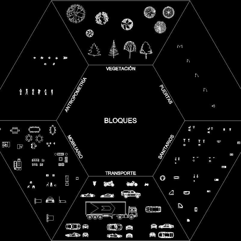 Several Blocks DWG Plan for AutoCAD • Designs CAD