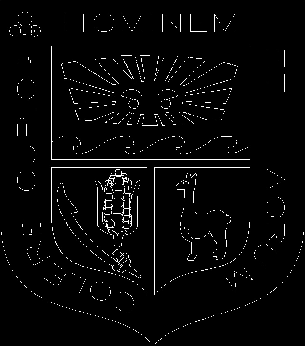 Shield Of National Agrarian University Of La Molina - Unalm DWG Block ...