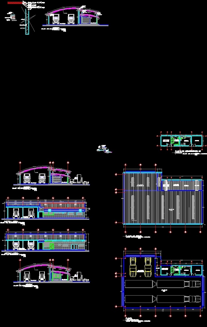 Shop Of Laundry Of Vans And Trails DWG Block for AutoCAD • Designs CAD