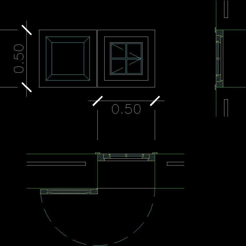 Simple Window DWG Plan for AutoCAD • Designs CAD