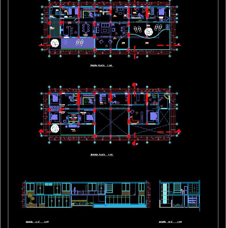 Single Family Housing High Class DWG Block for AutoCAD • Designs CAD