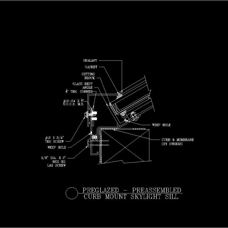 Skylight DWG Detail for AutoCAD • Designs CAD