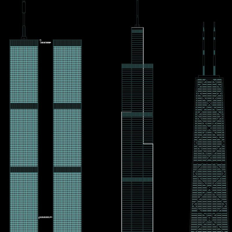 Skyscraper DWG Elevation for AutoCAD • Designs CAD